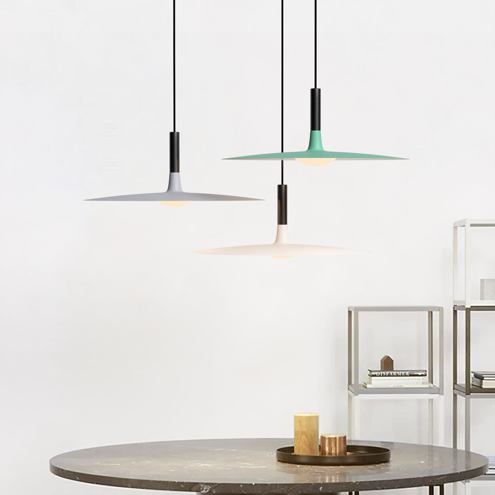 Vink flat pendant light modern nordic hanging lamp for dining table ...